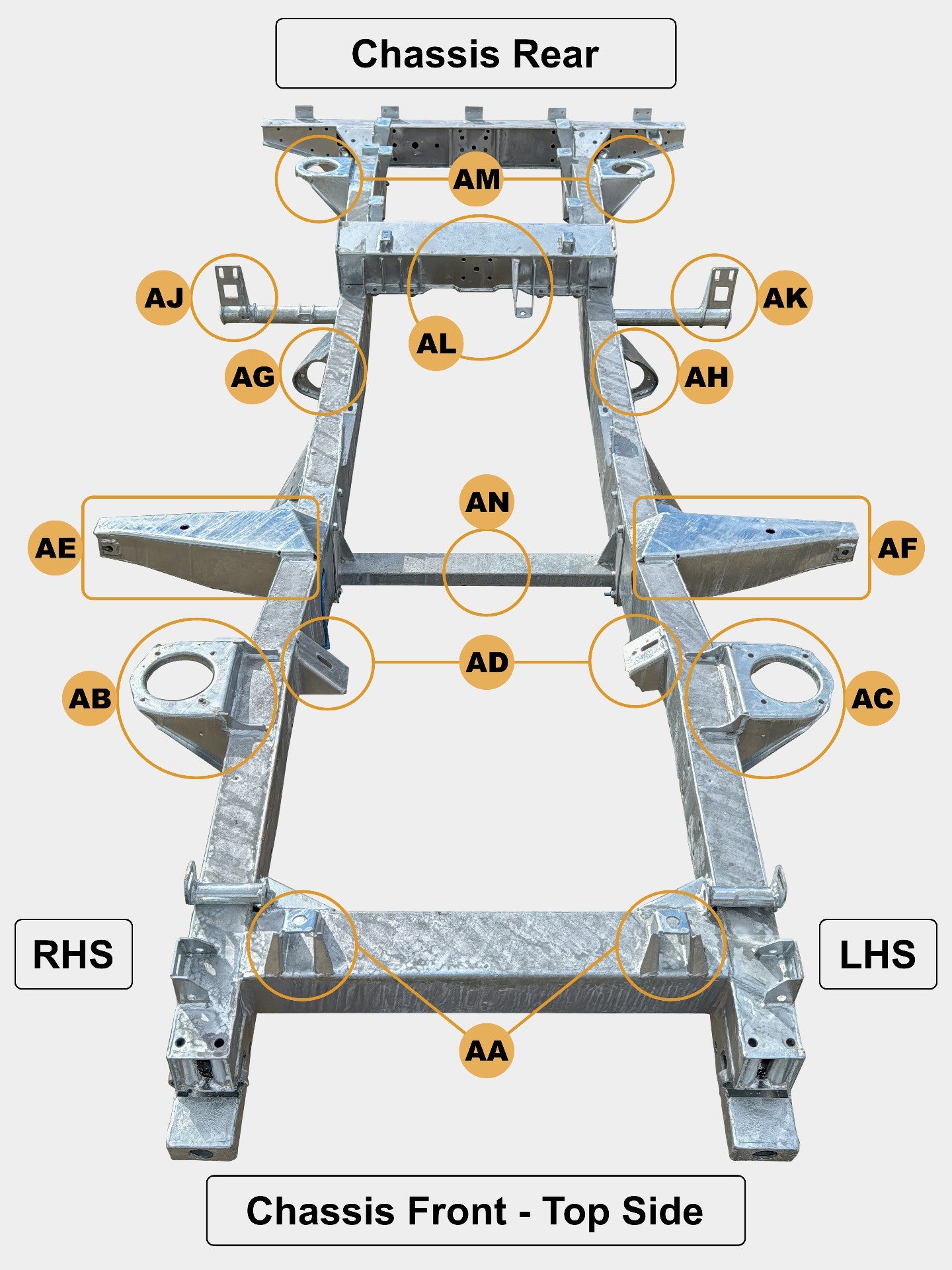 Front Bump Stop To Chassis Mounting Bracket for Defender - Pair ...