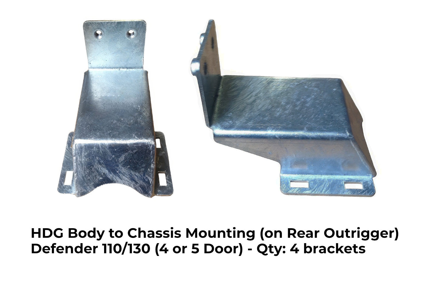 Rear Outrigger Body to Chassis Mounting Brackets - Defender 110/130 (4 ...