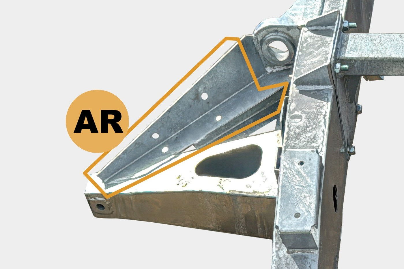 LHS Bulkhead Outrigger Tie Bracket for Defender – ShielderChassis