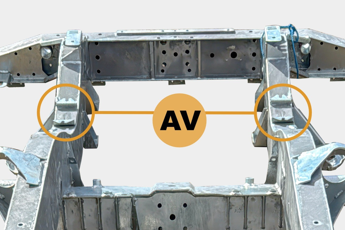 Rear Bump Stop To Chassis Mounting Bracket for Defender - Pair ...